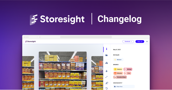 Storesight Changelog
